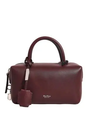 Max Mara Small Leather Bowler Bag - Red
