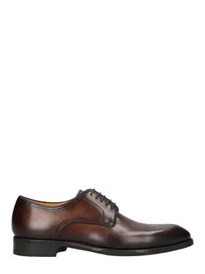 Magnanni Leather Derby Shoes - Brown
