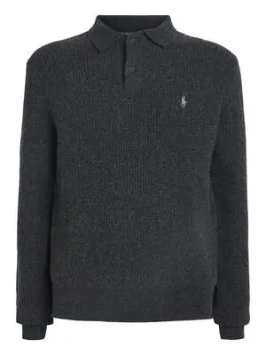 Polo Ralph Lauren Wool-cotton Polo Sweater - Grey