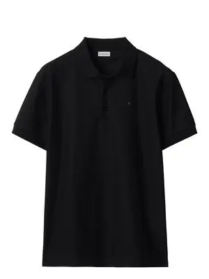Burberry Cotton Ekd Polo Shirt Black
