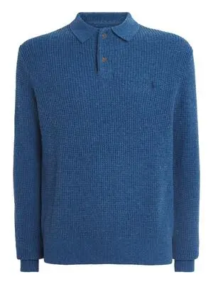 Polo Ralph Lauren Wool-cotton Polo Sweater - Blue