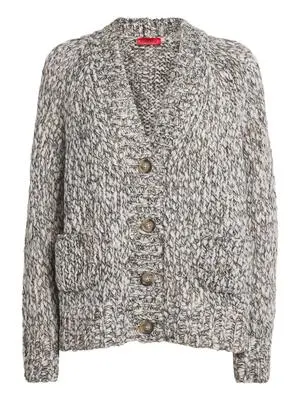 Max & Co. Wool-blend Chunky Knit Cardigan - Black