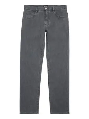 Giorgio Armani Stretch-cotton Straight Jeans - Grey