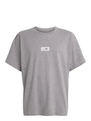 MAISON MARGIELA Cotton Numeric Tab T-shirt - Grey