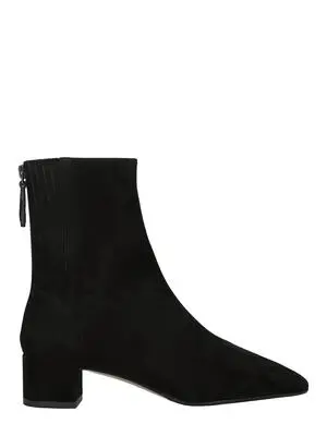 AQUAZZURA Suede Ankle Boots - Black