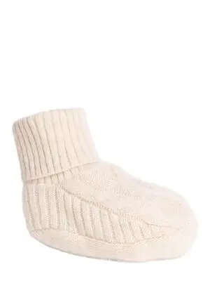 Harrods Cashmere Booties - Neutral