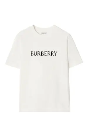 Burberry Cotton Logo T-shirt - White