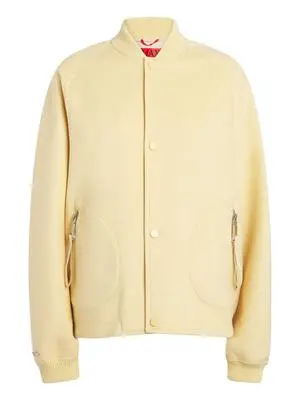 Max & Co. Virgin Wool Bomber Jacket - Yellow