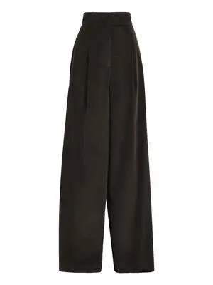 Max Mara Corduroy Wide-leg Trousers - Green