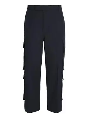 Thom Browne Cotton Cargo Trousers - Navy