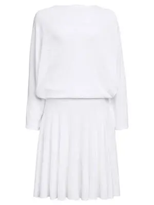 Alaïa Linen Draped Mini Dress - White