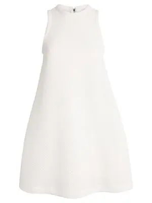 Max Mara Mesh Jersey Mini Dress - White