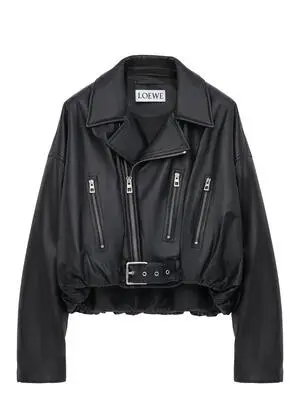 Loewe Nappa Lambskin Biker Jacket - Black