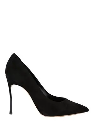 Casadei Blade 105 Suede Pumps - Black
