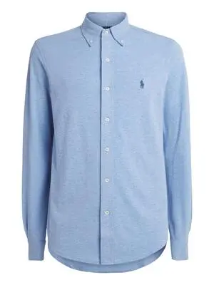 Polo Ralph Lauren Cotton Featherweight Mesh Shirt - Blue