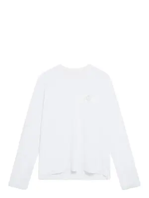 Dunhill Wool Athluxury Long-sleeve T-shirt - White
