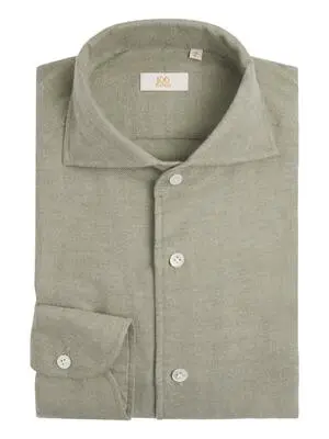 100HANDS Cotton-cashmere Shirt - Green