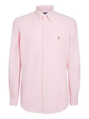 Polo Ralph Lauren Cotton Striped Oxford Shirt - Pink