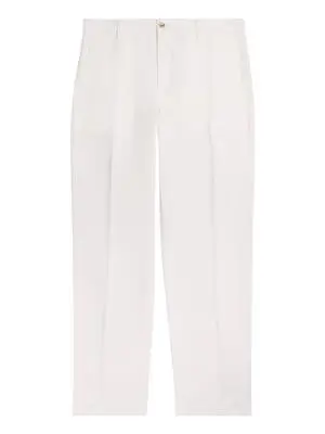 Canali Stretch-cotton-cashmere Chinos - White