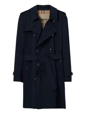 Burberry The Kensington Mid-length Heritage Trench Coat - Blue