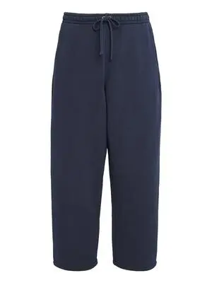 SKIMS Cotton Fleece Cuffed Sweatpants - Navy