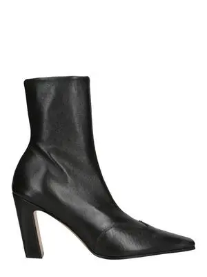 KHAITE Leather Nevada Ankle Boots