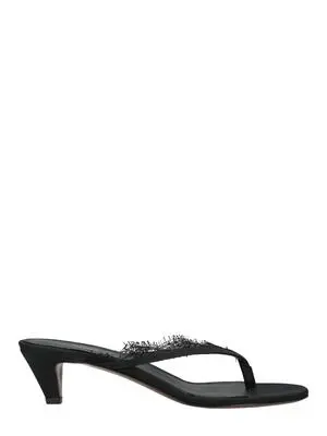 NEOUS Lace Trim Kalliope Sandals - Black
