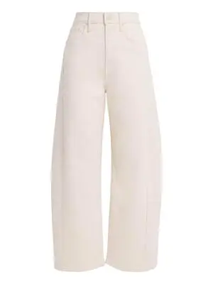 MOTHER The Half-pipe Wide-leg Jeans - Ivory