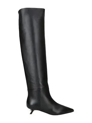 ALEVI MILANO Leather Derby Knee-high Boots - Black