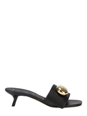 Loewe Leather Pebble Mules 45 - Black
