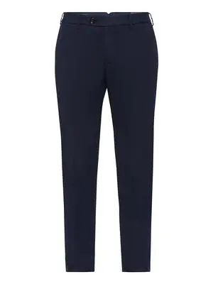 Brunello Cucinelli Stretch Cotton Garment-dyed Trousers - Blue