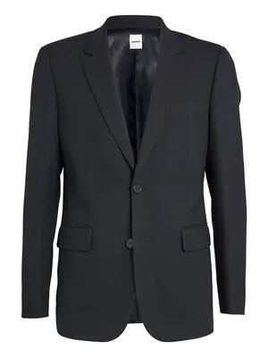 Sandro Wool Suit Jacket - Blue
