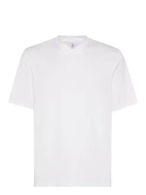 Brunello Cucinelli Cotton V-neck T-shirt - White
