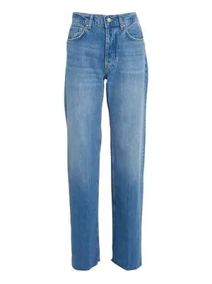 ANINE BING Hugh Wide-leg Jeans - Blue