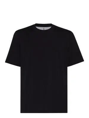Brunello Cucinelli Cotton Crew-neck T-shirt - Black