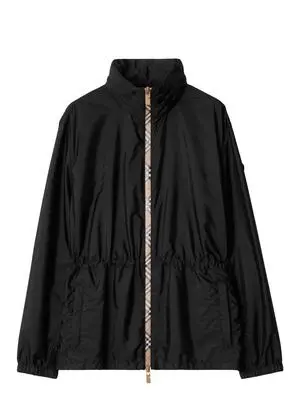 Burberry Technical Check-trim Parka - Black