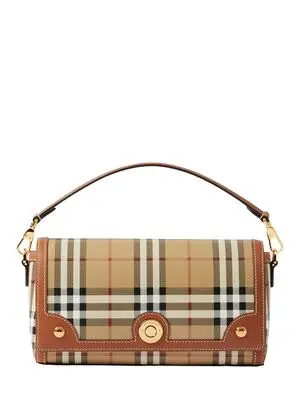 Burberry Check Top-handle Bag - Brown