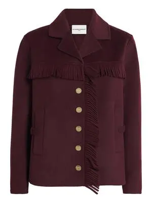 Claudie Pierlot Wool-blend Fringe Jacket - Brown
