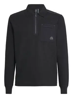 Moose Knuckles Cotton Dalon Polo Shirt - Black
