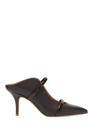 MALONE SOULIERS Leather Maureen Heeled Mules - Brown