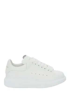 Alexander McQueen Leather Oversized Sneakers - White