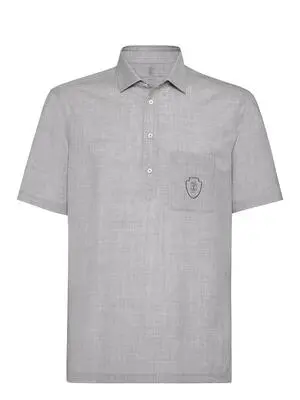 Brunello Cucinelli Virgin Wool Polo Shirt - White