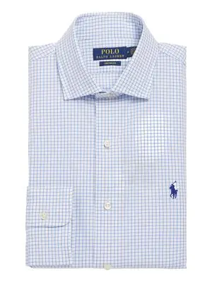 Polo Ralph Lauren Cotton Poplin Check Shirt - Blue