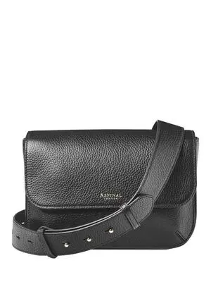 ASPINAL OF LONDON Leather Ella Grande Cross-body Bag - Black