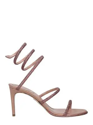 Rene Caovilla Embellished Cleo High Heel Sandals - Pink