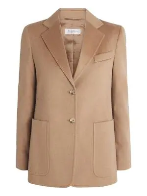 Max Mara Camel Hair Single-breasted Blazer - Beige
