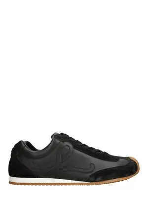 Loewe Leather-suede Ballet Runner 2.0 Sneakers - Black