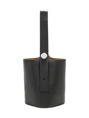 Loewe Large Leather Pebble Bucket Bag - Black