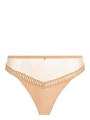 AUBADE Sheer Emotion Tanga - Beige