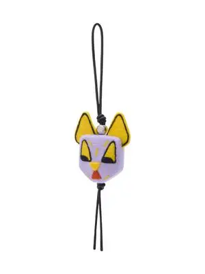 Loewe X Louis Wain Wool Cat Bag Charm - Purple